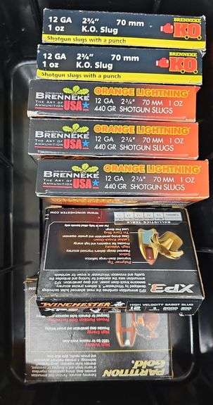 assortment of 12 ga. Shot Shells & Slugs - Kramer Auction LLC