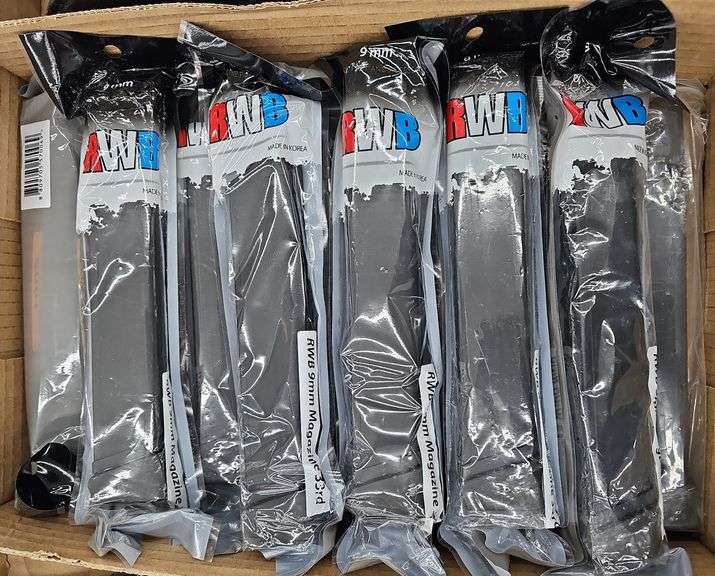 lot of 12 9mm Stick Magazines - Kramer Auction LLC