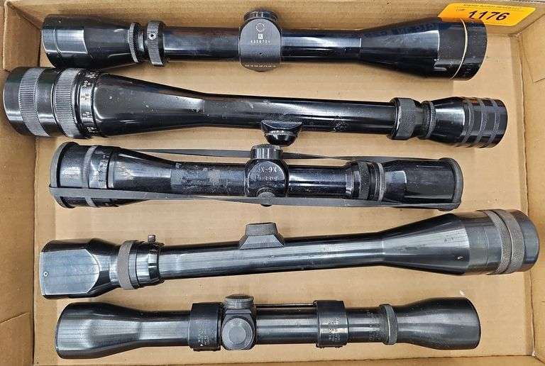 lot of 5 Vintage Rifle Scopes - Kramer Auction LLC