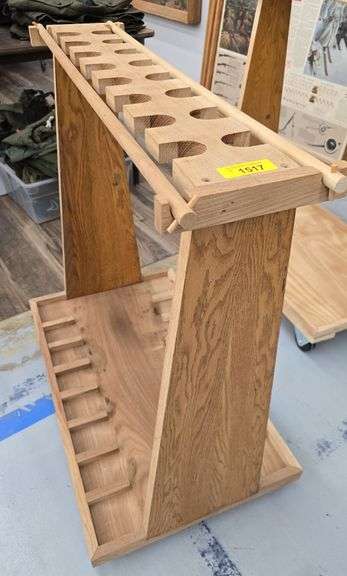 16 Gun Rolling Rifle Rack - Kramer Auction LLC