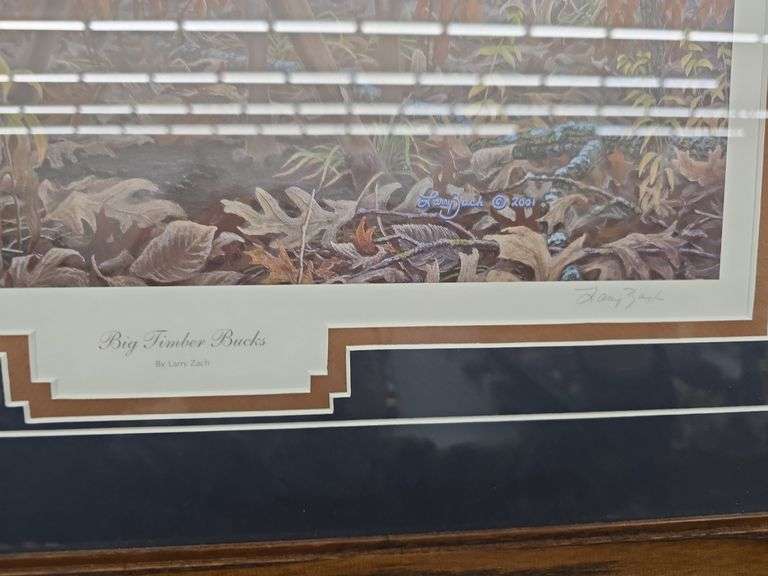 Larry Zach Big Timer Bucks Print - Kramer Auction LLC