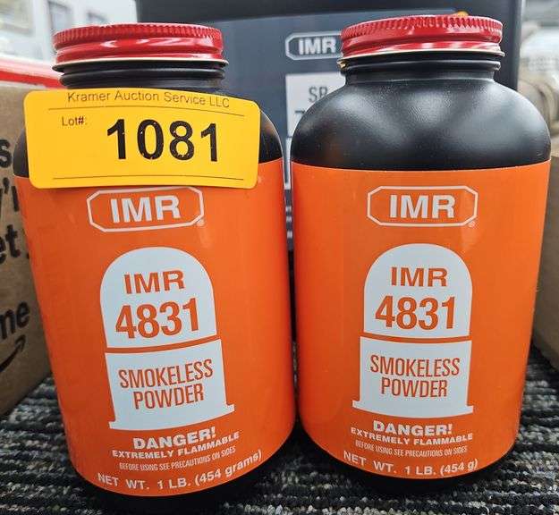 2 - 1 lb IMR 4831 Reloading Powder - Kramer Auction LLC
