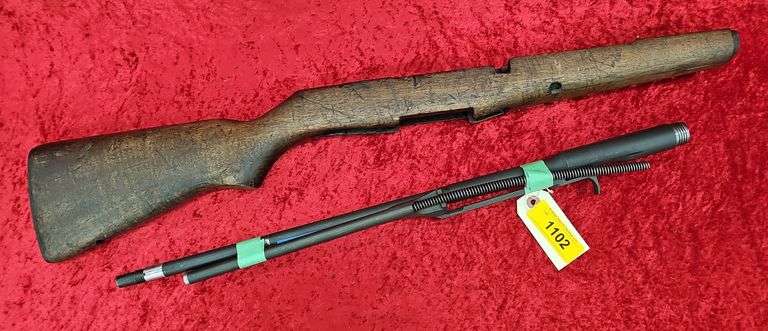 M1 Garand Stock, Barrel & Operating Rod lot - Kramer Auction LLC