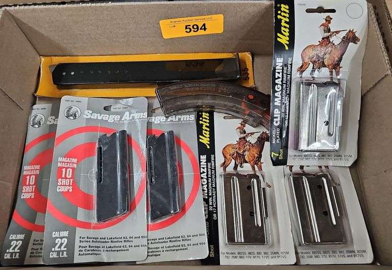 lot of new Savage & Marlin Rifle Magazines - Kramer Auction LLC
