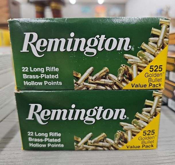 1,050 (2 boxes) ct Remington 22 Ammo Packs - Kramer Auction LLC