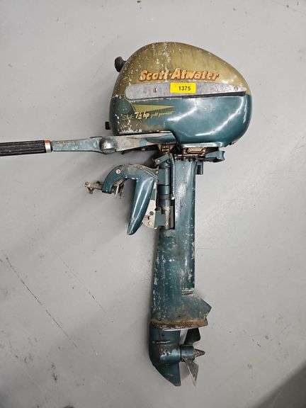 Vintage Scott Atwater 7 1/2 HP Outboard Motor - Kramer Auction LLC