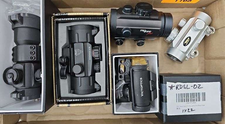 6 various Rifle Optics - Kramer Auction LLC