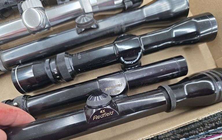 lot of used Rifle Scopes: Redfield & Weaver - Kramer Auction LLC