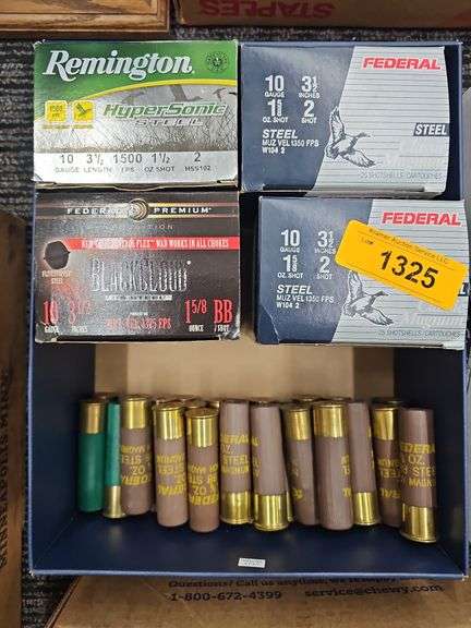 approx. 125+ rds of mixed 10 ga Steel - Kramer Auction LLC