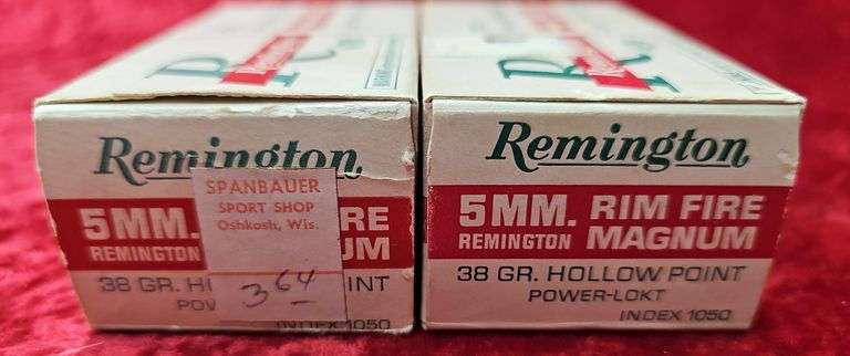 75 rds of Remington 5mm Rim Fire Magnum Ammo - Kramer Auction LLC