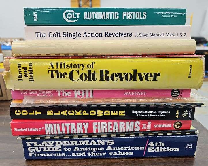 2 Stacks of Colt & other Gun Books - Kramer Auction LLC