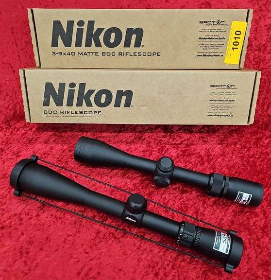 pair of 4-12 & 3x9 Nikon Rifle Scopes - Kramer Auction LLC