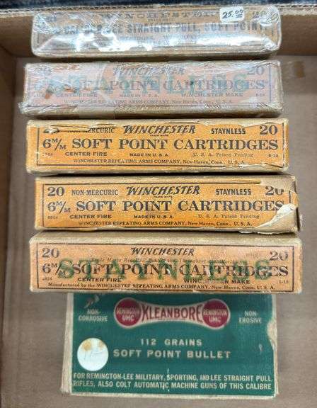 lot of vintage 6mm US Navy Ammo - Kramer Auction LLC