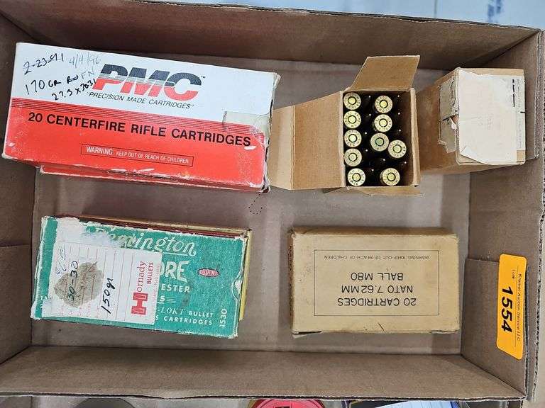 3 flats of assorted Ammo, Percussion caps , Pellets & related - Kramer ...