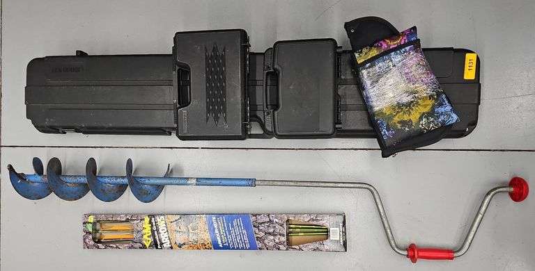 Ice Auger & Gun Case Lot - Kramer Auction LLC