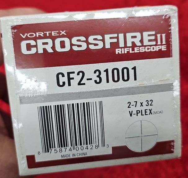 NIB Vortex Crossfire II 2-7x Rifle Scope - Kramer Auction LLC