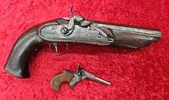 Antique Percussion Pistol & Parlor Pistol pair - Kramer Auction LLC