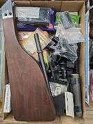 9 flats of assorted small Gun Parts & Sporting Goods - Kramer Auction LLC
