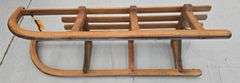 Vintage German Wooden Sled - Kramer Auction LLC