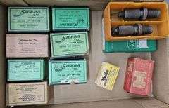 4 flats of Reloading Equipment: Bullets, Tools, etc - Kramer Auction LLC