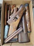 9 flats of assorted small Gun Parts & Sporting Goods - Kramer Auction LLC
