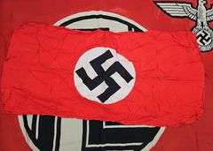 pair of large WWII Nazi Flags - Kramer Auction LLC