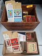 vintage Crate w/misc. Shells & Collector Shell Boxes - Kramer Auction LLC