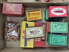 4 flats of Reloading Equipment: Bullets, Tools, etc - Kramer Auction LLC