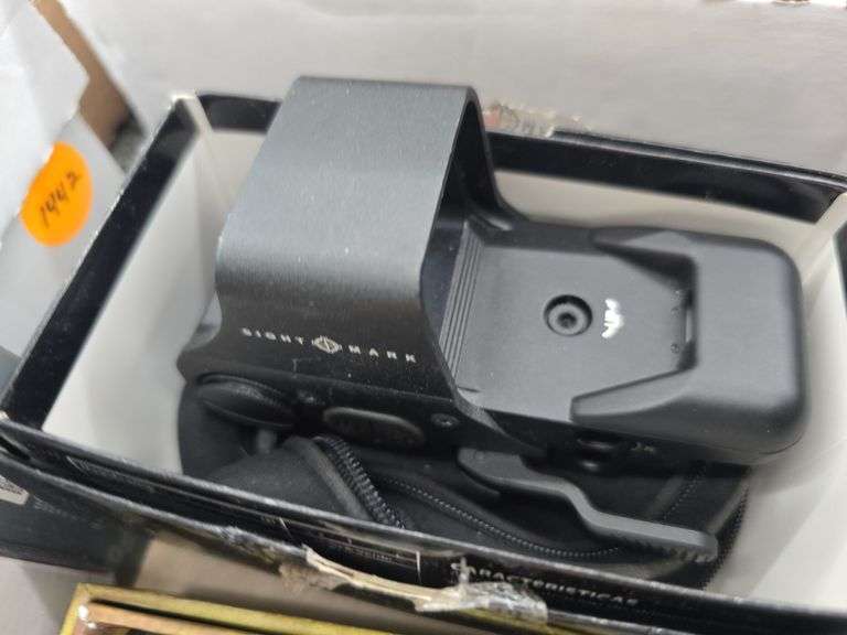 Box of Optical Sights & AMT Night Vision Monocular - Kramer Auction LLC