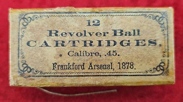 Original sealed box of Frankford Arsenal 45 cal. Revolver Cartridges ...