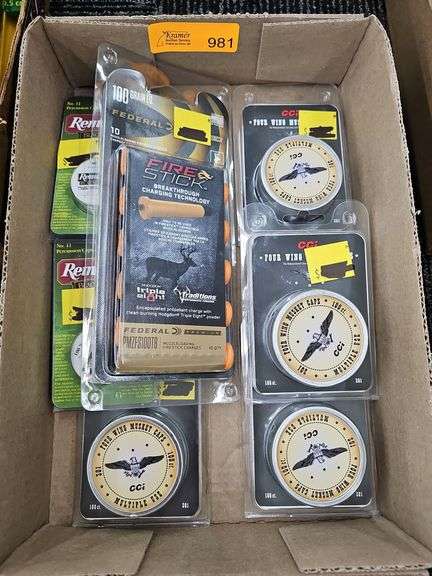 flat of CCI & Remington Perc. Caps & Federal Fire Stick - Kramer ...