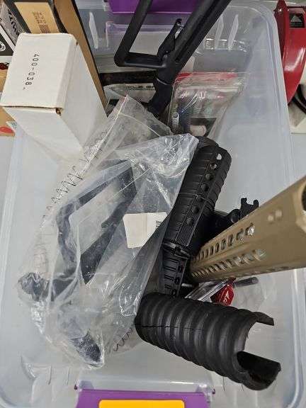 large lot of misc. Gun Parts: Springs, Hand Guards, Stocks, etc ...