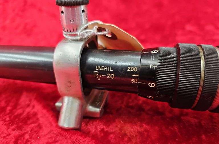Unertl BV-20 Rifle Scope with rings - Kramer Auction LLC