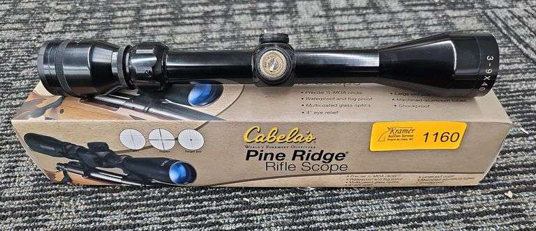 Cabela's High Country 3-9x40 Rifle Scope w/box - Kramer Auction LLC