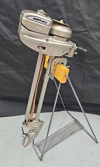 Restored Neptune Model W01 Outboard on Stand - Kramer Auction LLC