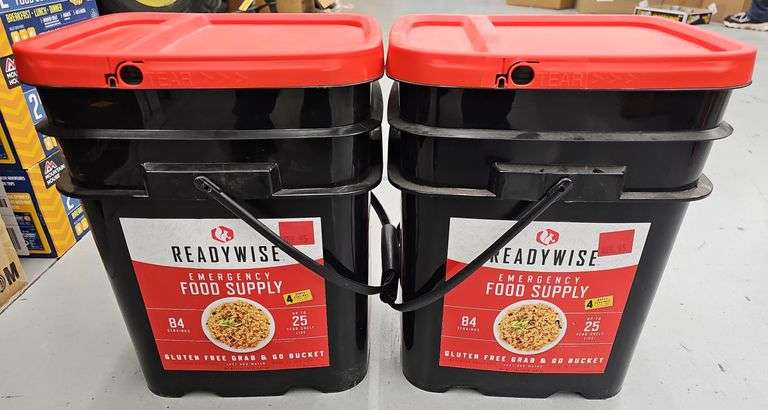 2 Buckets Readywise Emergency Food Supply - Kramer Auction LLC