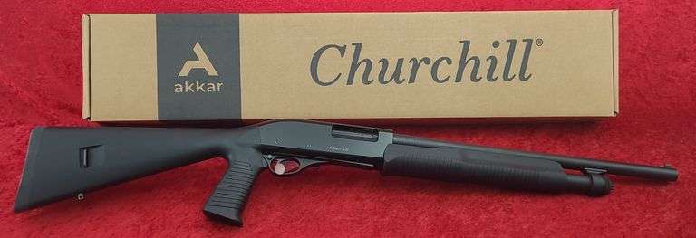NIB Churchill AKKAR Model 612 Home Defense 12 ga. Shotgun - Kramer ...
