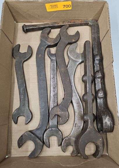 Lot of assorted Vintage Railroad Wrenches - Kramer Auction LLC