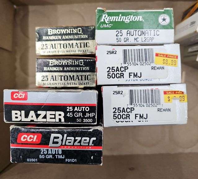 575 ct of 25 AUTO Ammo - Kramer Auction LLC