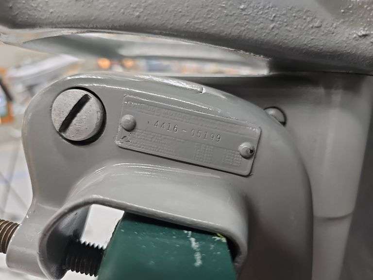 Resorted EVENRUDE Sportsman Outboard & Stand - Kramer Auction LLC