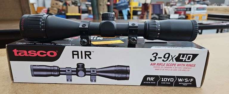 NIB Tasco 3x9 Air Rifle Scope - Kramer Auction LLC