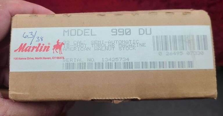 Marlin DU Model 990 22 cal. Rifle - Kramer Auction LLC