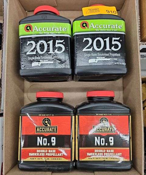2 lbs Accurate 15 & 2lbs Accurate No. 9 Reloading Powders - Kramer ...