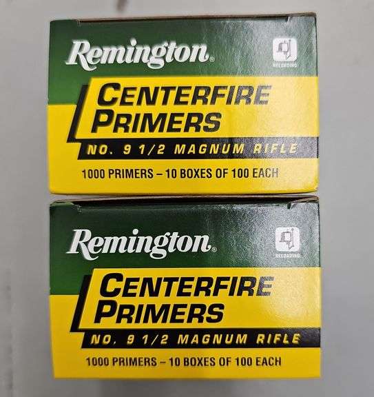 2,000 ct Remington #9 1/2 Magnum Rifle Primers - Kramer Auction LLC