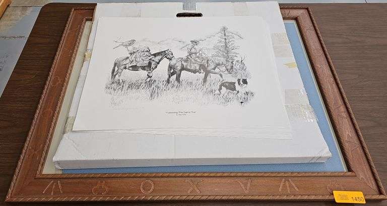 lot of 12 "Following the Game Trail" unframed Prints - Kramer Auction LLC