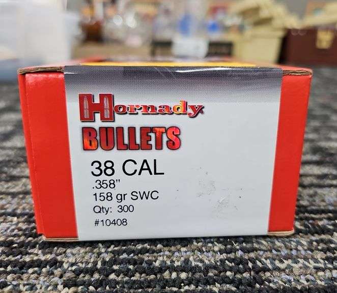 300 ct of Hornady 38 cal. Bullet Heads - Kramer Auction LLC