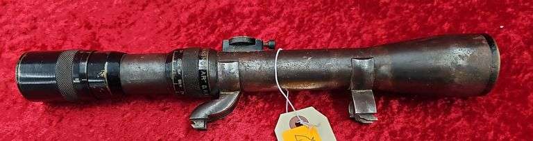 Large Claw Mount WWI Era German Rifle Scope - Kramer Auction LLC