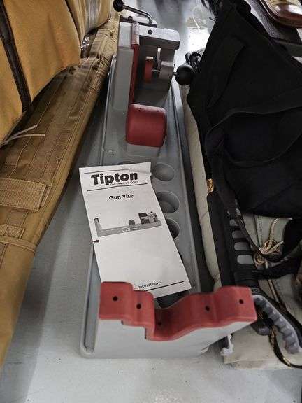 Gun Vise, Shooting Pad & Tackle Box lot - Kramer Auction LLC