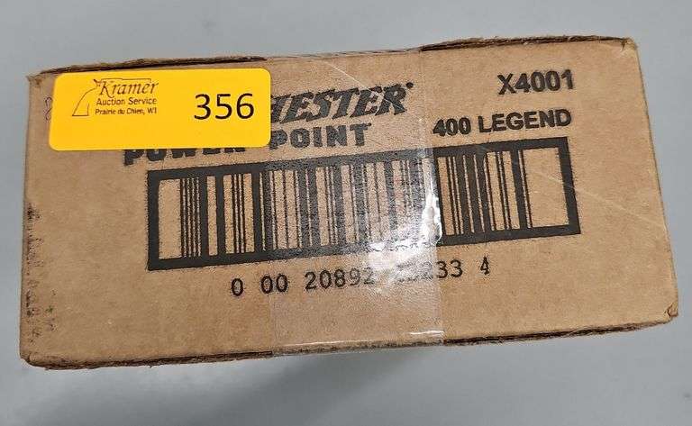 200 ct Winchester Power Point 400 Legend Ammo - Kramer Auction LLC