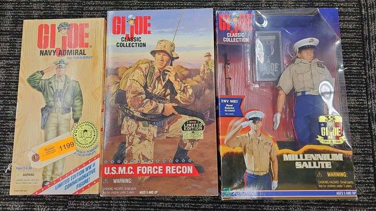 lot of 3 New GI Joe Collectible Figurines in original boxes - Kramer ...